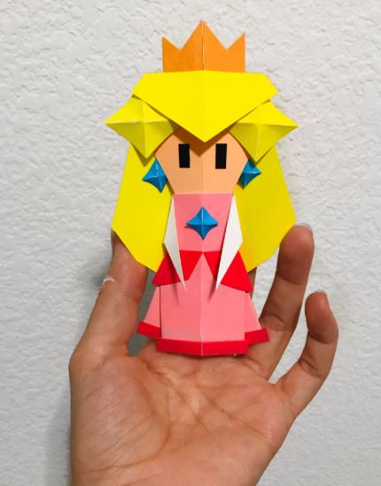 An incredible Origami Princess Peach inspired by Paper Mario: The ...
