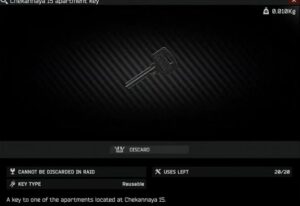 Escape From Tarkov: Chekannaya 15 Apartment Key