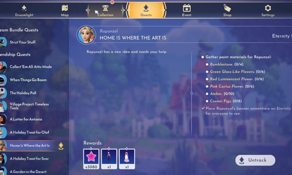 Disney Dreamlight Valley: How to Complete Home is Where the Art is Quest