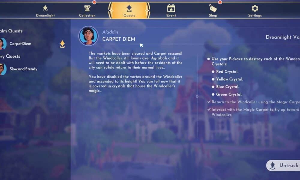 Carpet Diem Quest Walkthrough – Disney Dreamlight Valley