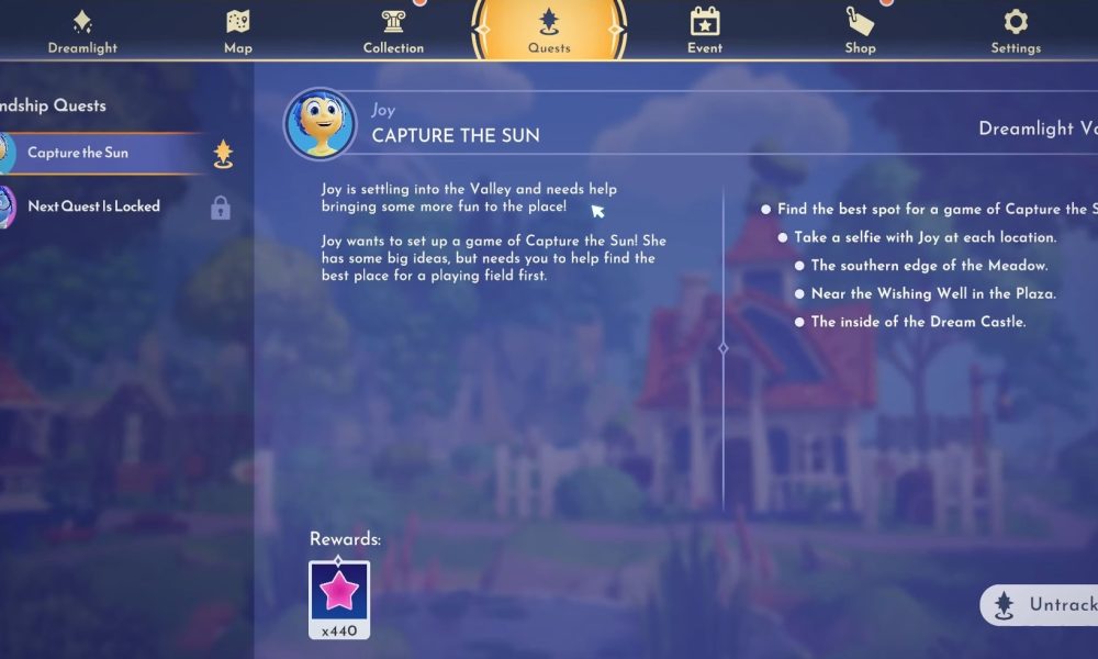 Capture the Sun Quest Guide in Disney Dreamlight Valley