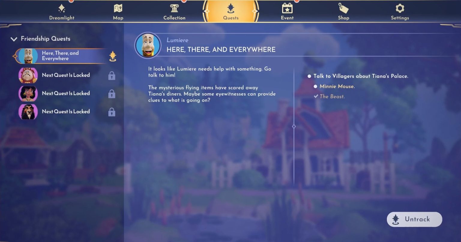 Here, There, and Everywhere Quest Guide in Disney Dreamlight Valley