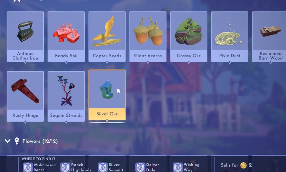 Where to Find Silver Ore in Disney Dreamlight Valley