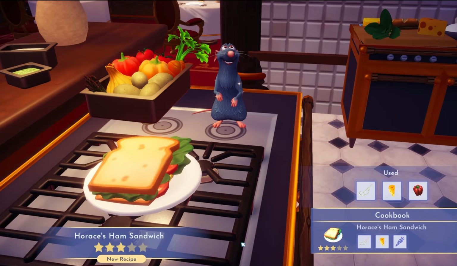 How to Cook Horace’s Ham Sandwich in Disney Dreamlight Valley