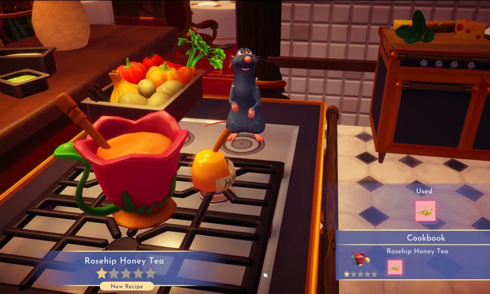 How to Cook Rosehip Honey Tea in Disney Dreamlight Valley