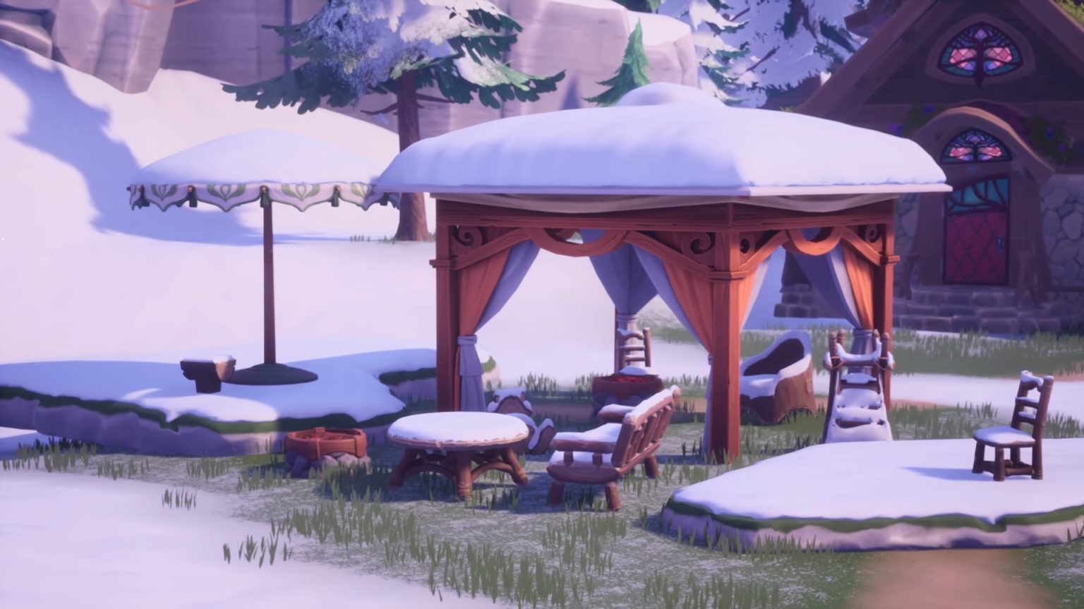 How to Get Snowy Pavilion and Parasol Recipes in Palia