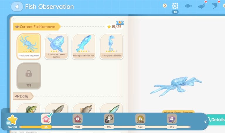 All Frostspore Fish in Heartopia and How to Catch Them