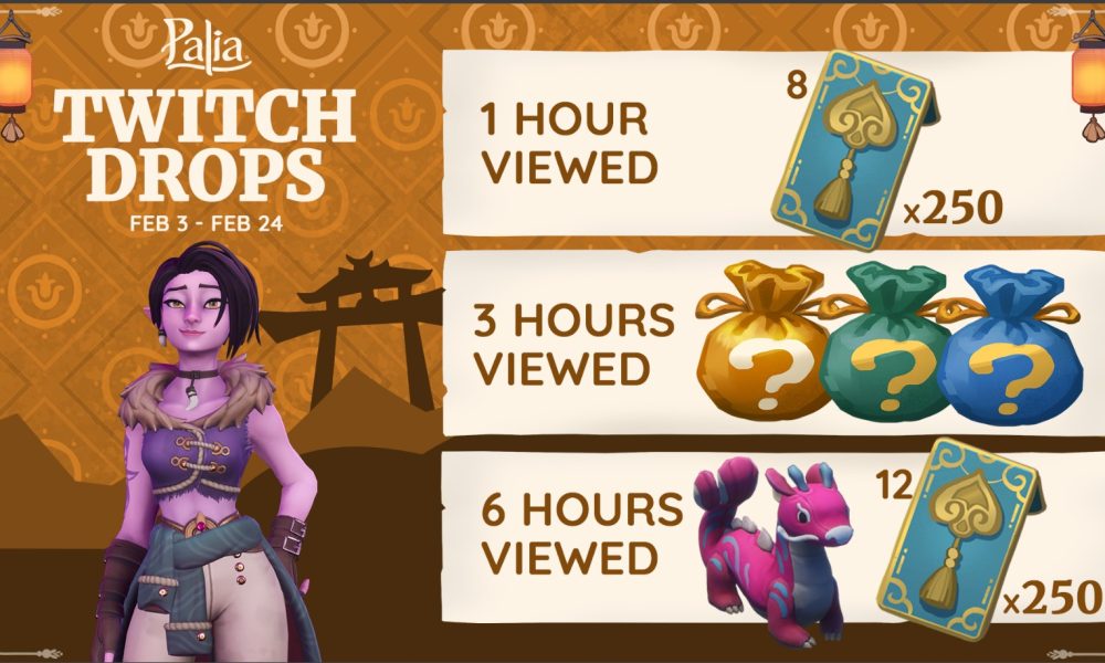 Palia New Twitch Drops for Riffrocin’ New Year Update
